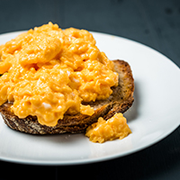 Rose Prince's scrambled eggs - Clarence Court Recipes