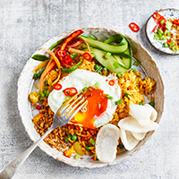 Nasi goreng 'village fried rice’ - Clarence Court Recipes