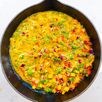 Alpha Foodie's veggie omelette - Clarence Court Recipes